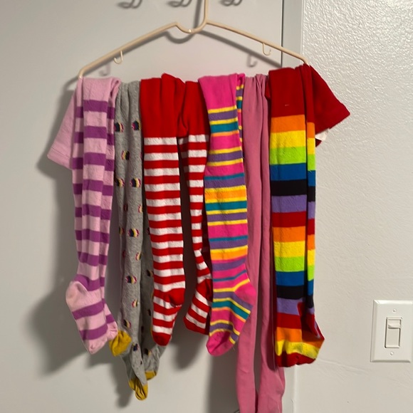 Angelina | Accessories | 6 Pairs Of Funky Tights | Poshmark
